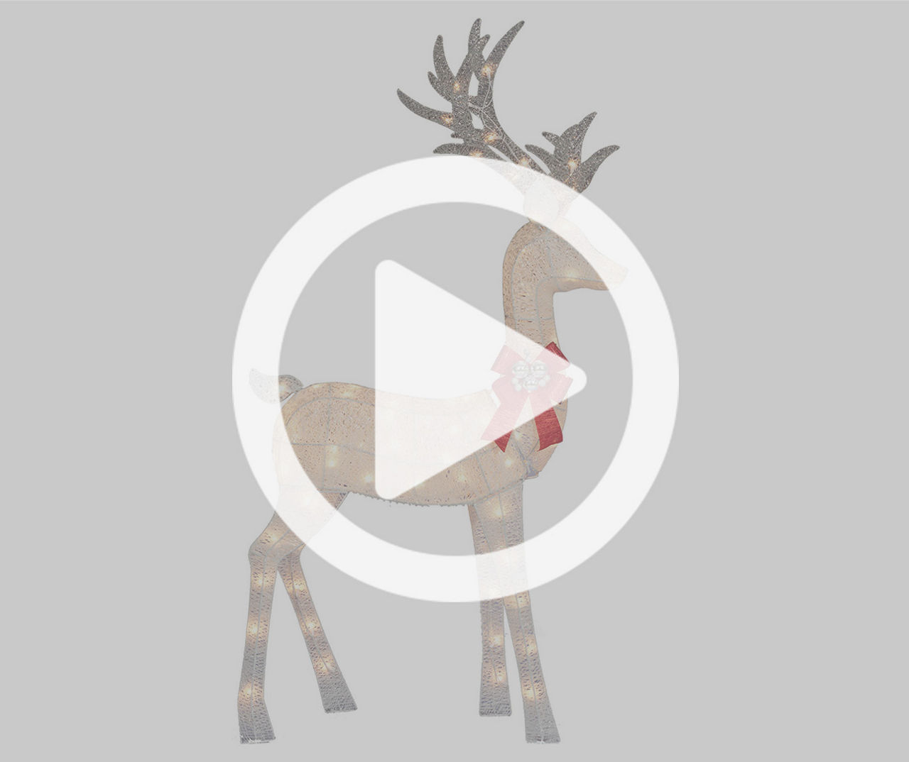 Winter Wonder Lane 5.1' Light-Up White Animated Buck | Big Lots