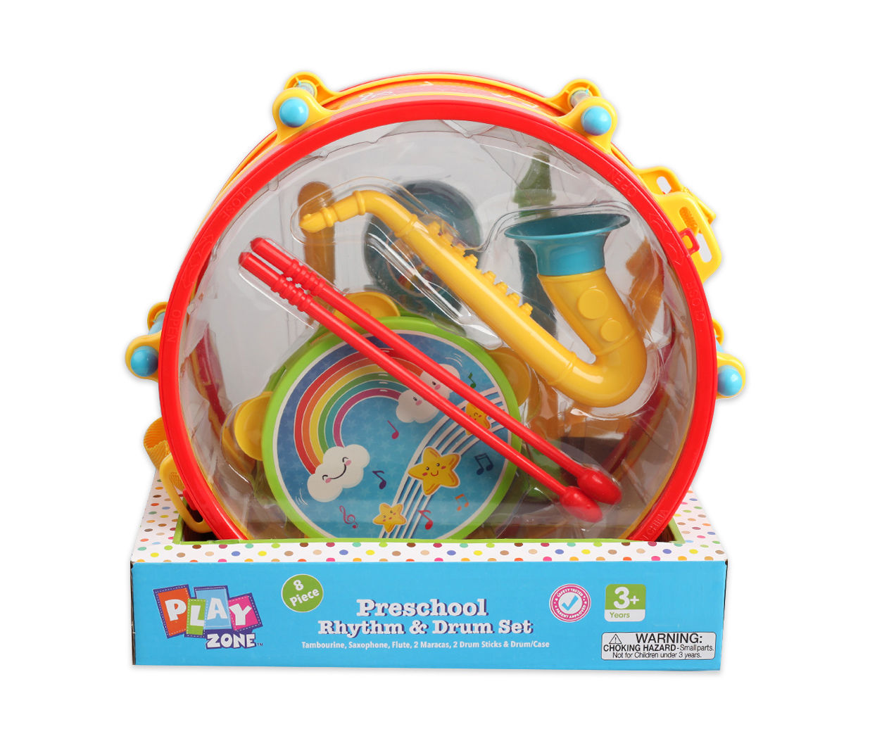 Play Zone Preschool Rhythm & Drum Set | Big Lots