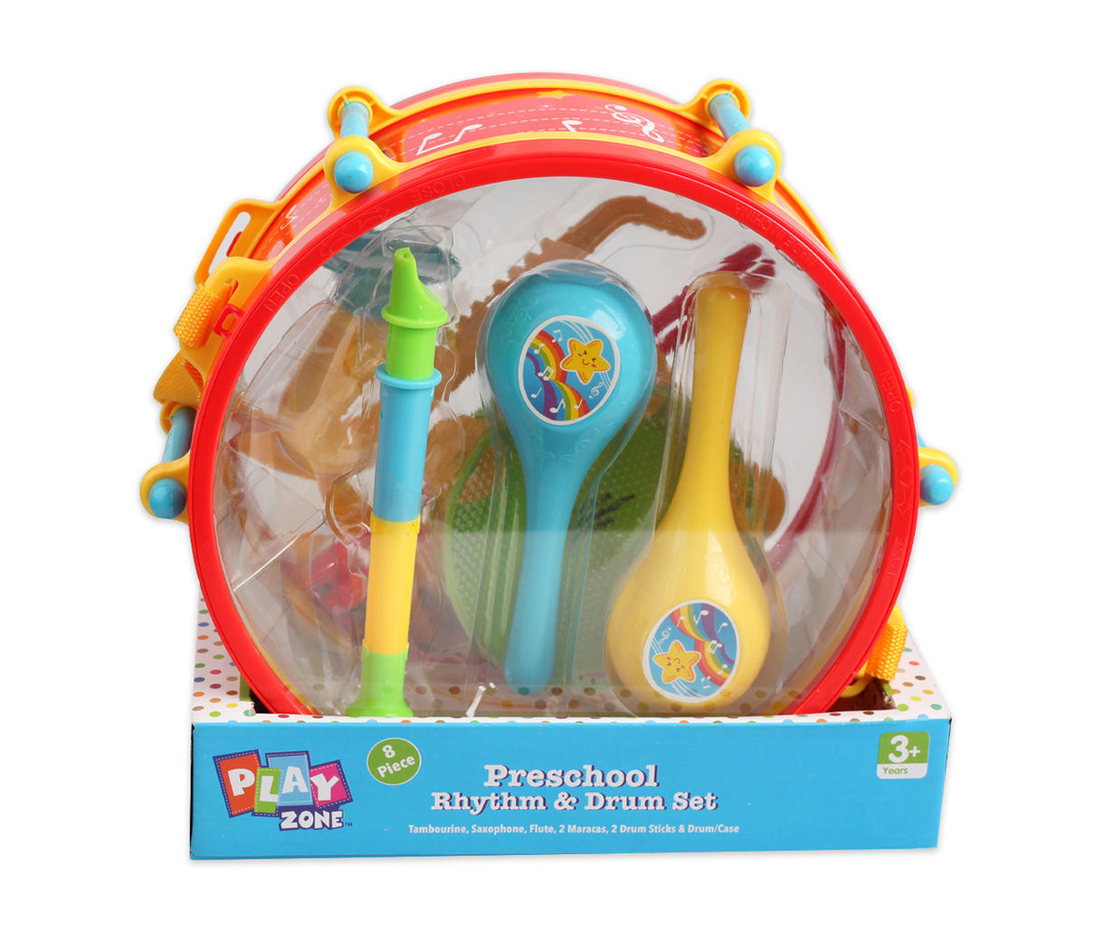Play Zone Preschool Rhythm & Drum Set | Big Lots