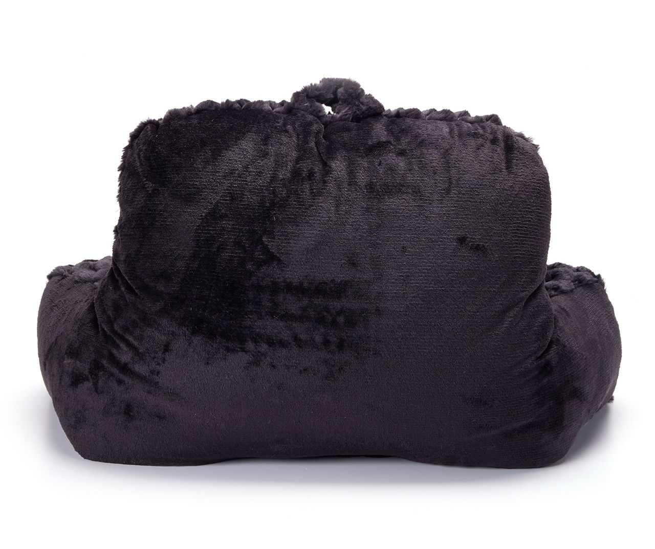 Black Zigzag Stripe Fuzzy Bed Rest Pillow | Big Lots