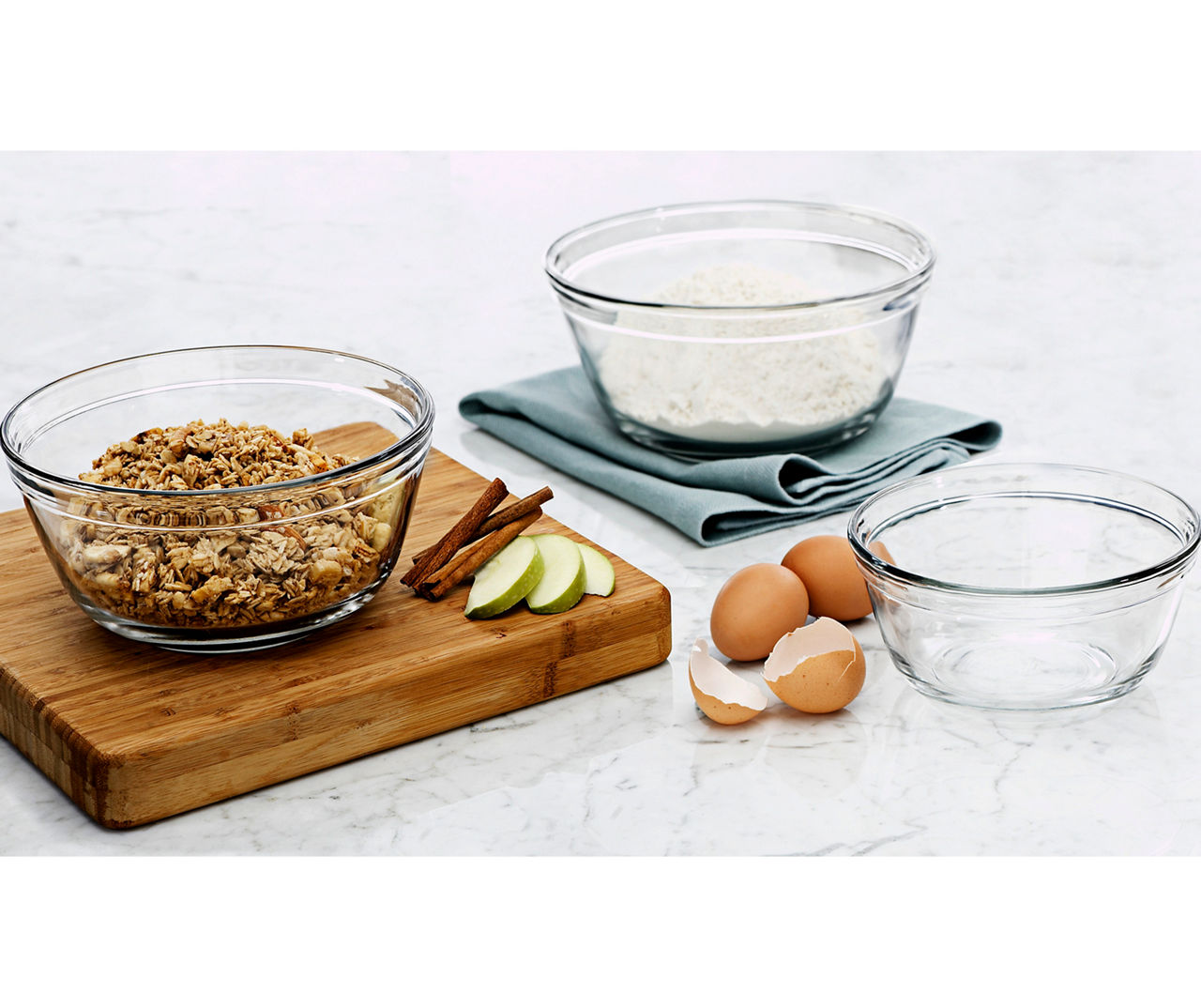 Anchor Hocking 3-Piece Glass Mixing Bowl Set | Big Lots