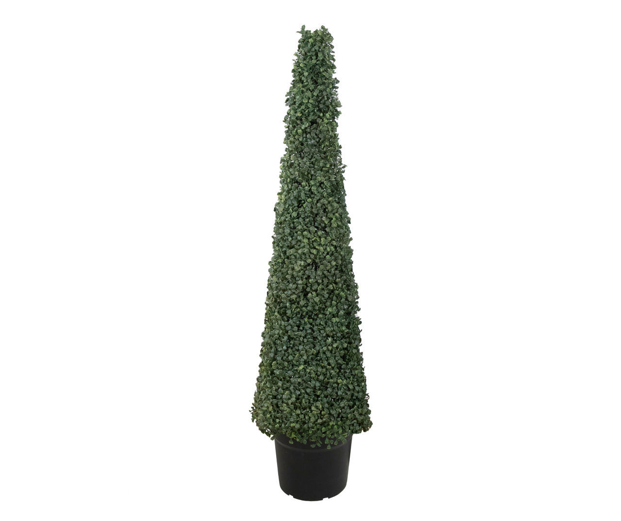 Northlight 4' Boxwood Pyramid Topiary in Plastic Pot | Big Lots