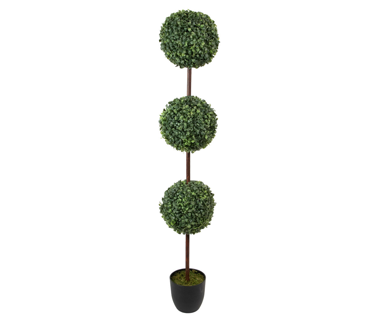 Northlight 4' Boxwood Triple Ball Topiary in Plastic Pot | Big Lots