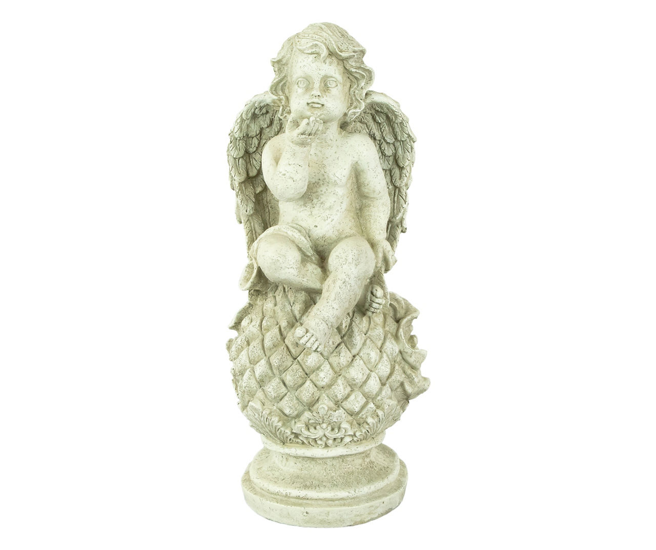 Northlight 18" Cherub Sitting on Finial Statue | Big Lots