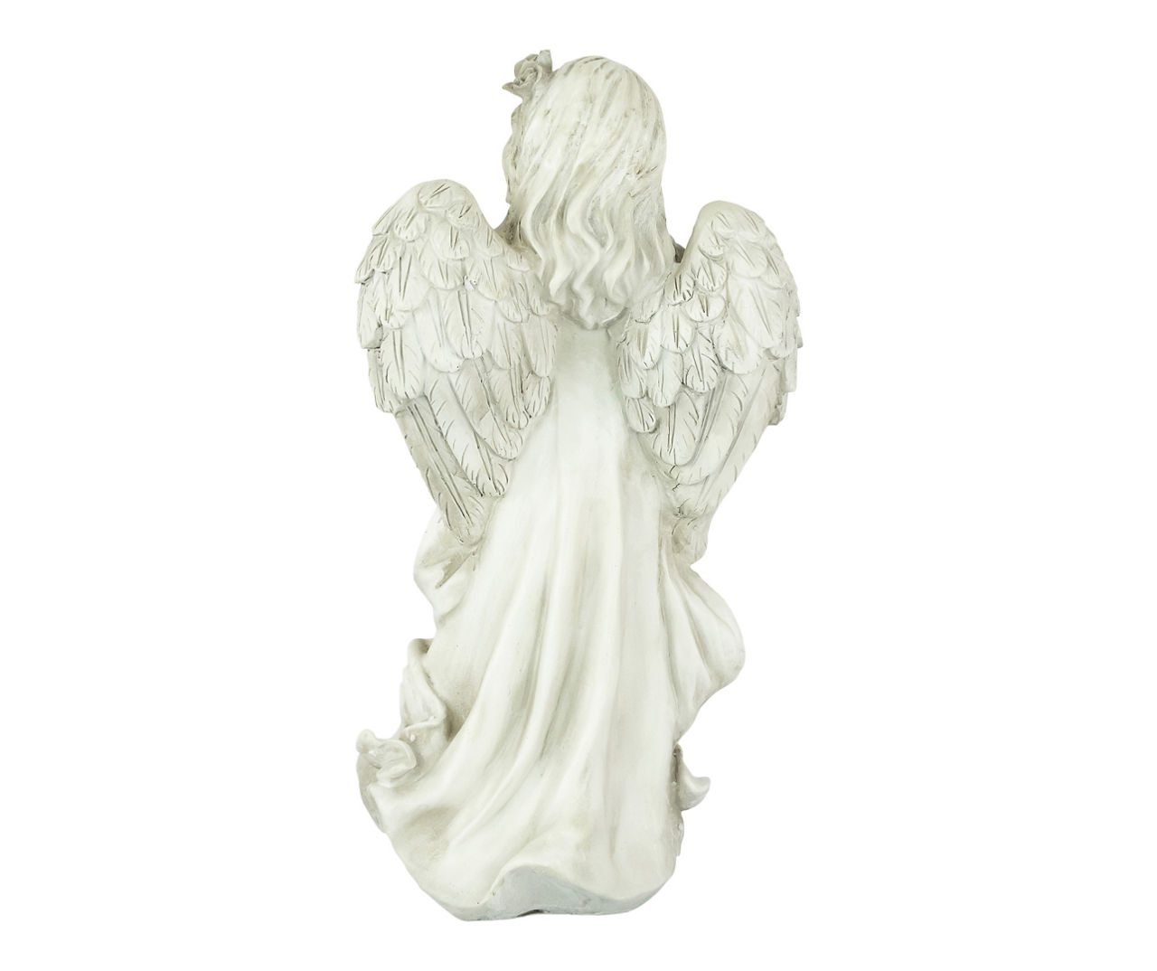 Northlight 17" Peaceful Angel Holding Rose Statue | Big Lots