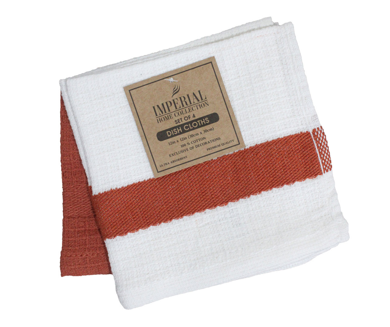 Red & White Wide-Stripe Dishcloths, 4-Pack | Big Lots