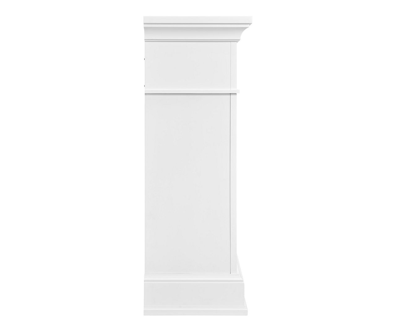 Broyhill 62" White Marble Grand Electric Fireplace Console | Big Lots