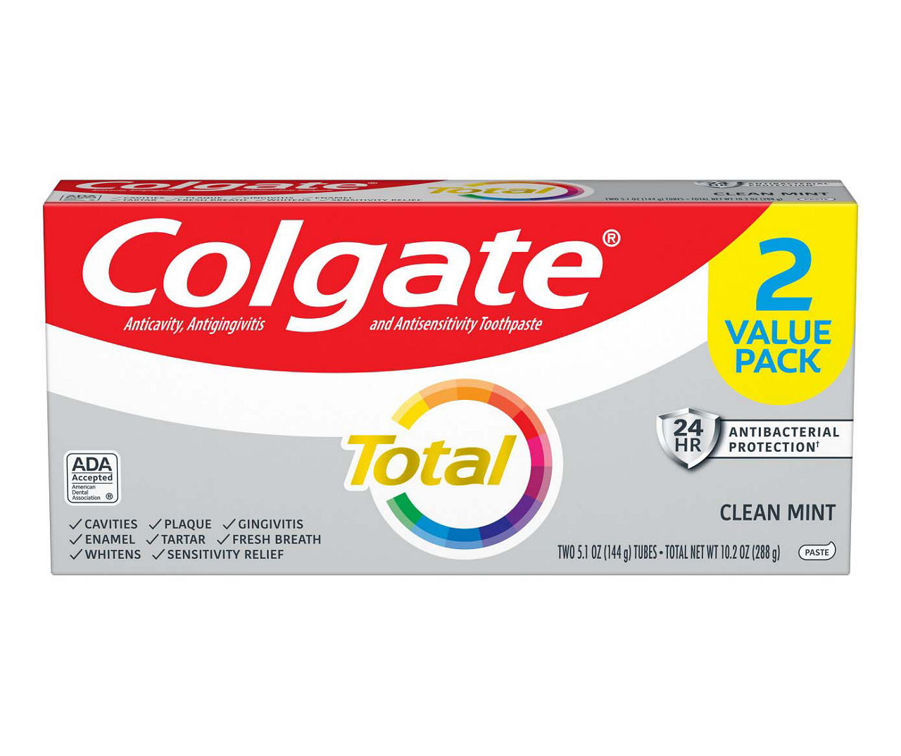 Colgate Clean Mint Total Care Toothpaste, 2-Pack | Big Lots