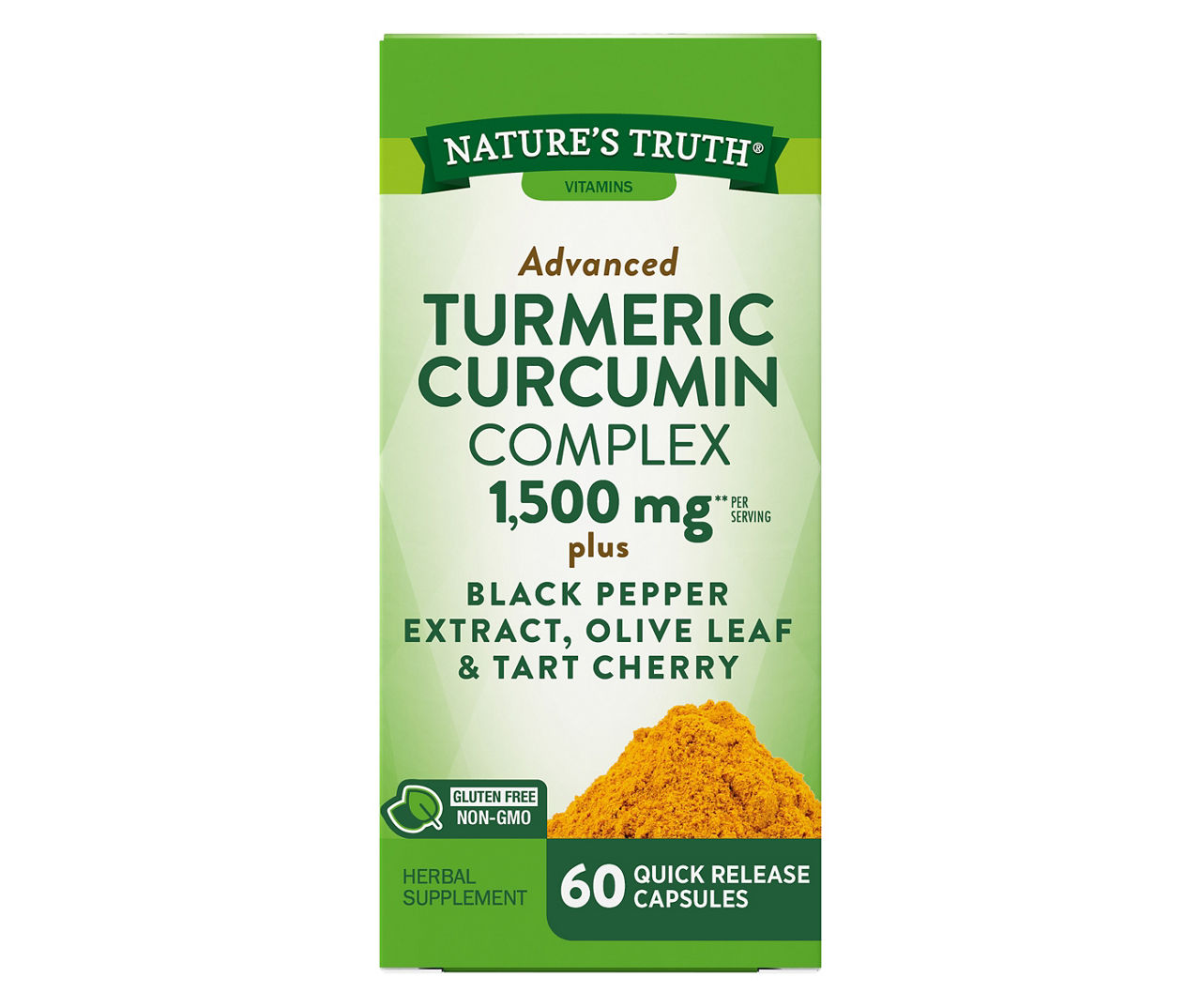 Nature's Truth Advanced Turmeric Curcumin Complex, 60-Count | Big Lots