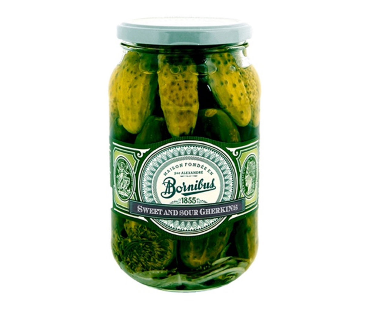 Bornibus Bornibus Sweet & Sour Gherkins, 30.3 Oz. | Big Lots