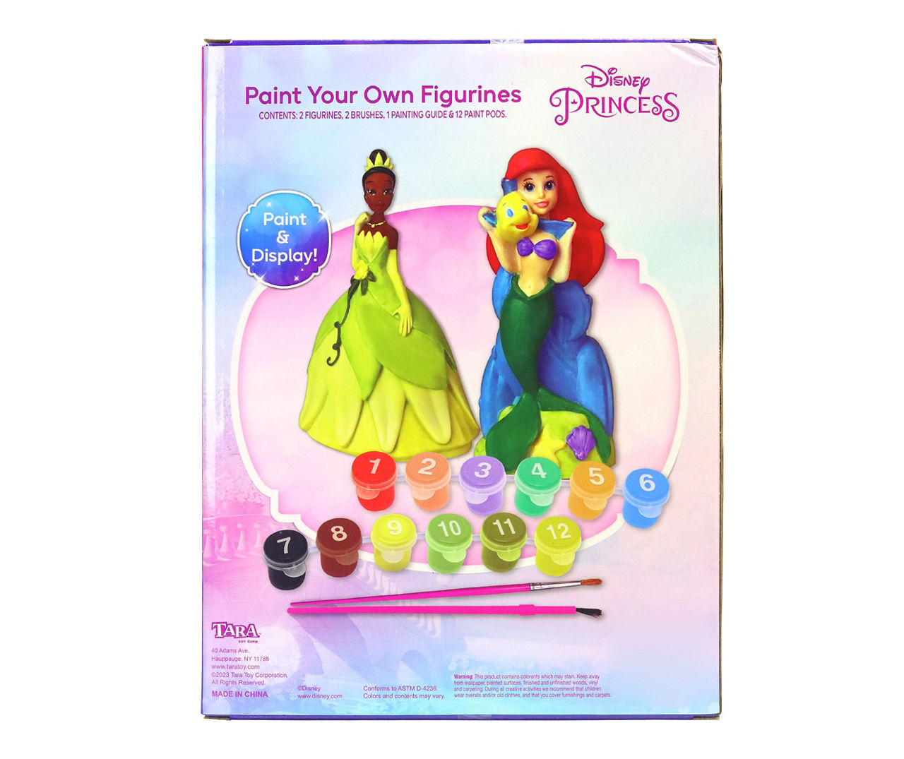Disney Ariel & Tiana Paint Your Own Figurines Set | Big Lots