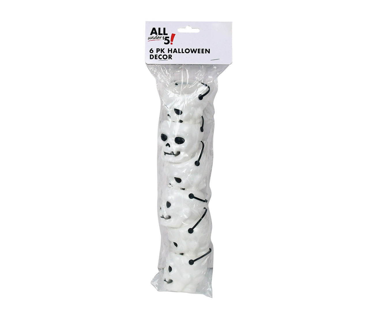 White Mini Skulls, 6-Pack | Big Lots