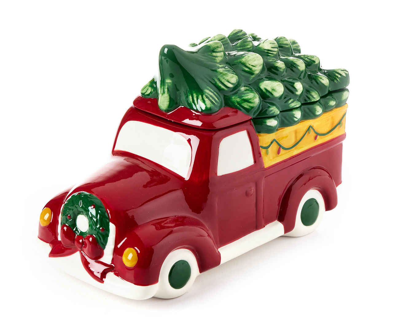 Santa's Workshop Red Truck Ceramic Cookie Jar | Big Lots