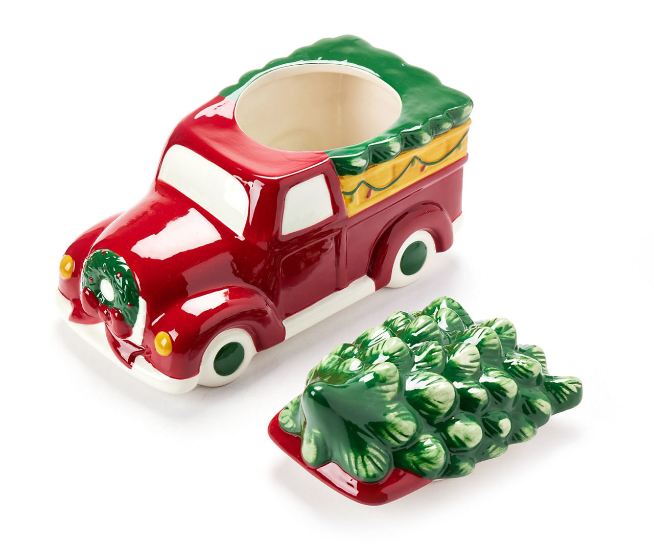 Santa's Workshop Red Truck Ceramic Cookie Jar | Big Lots