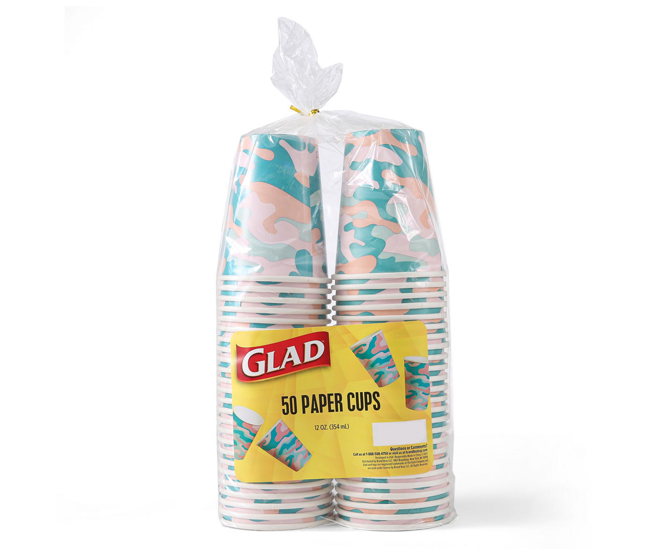 Glad Camouflage 12 Oz. Paper Cups, 50-Pack | Big Lots