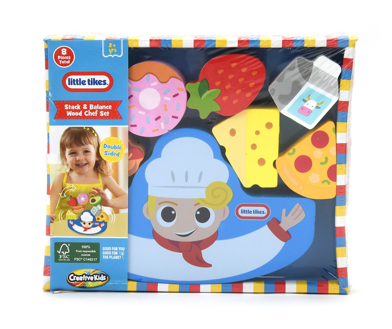 Creative Kids Little Tikes Stack & Balance 8-Piece Wood Chef Play Set ...