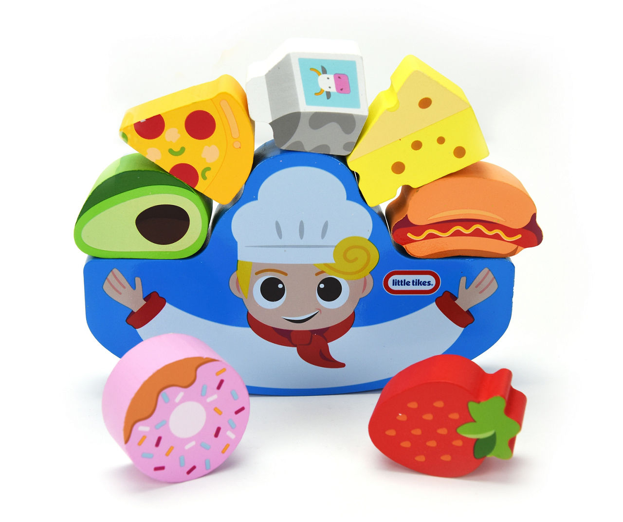 Creative Kids Little Tikes Stack & Balance 8-Piece Wood Chef Play Set ...