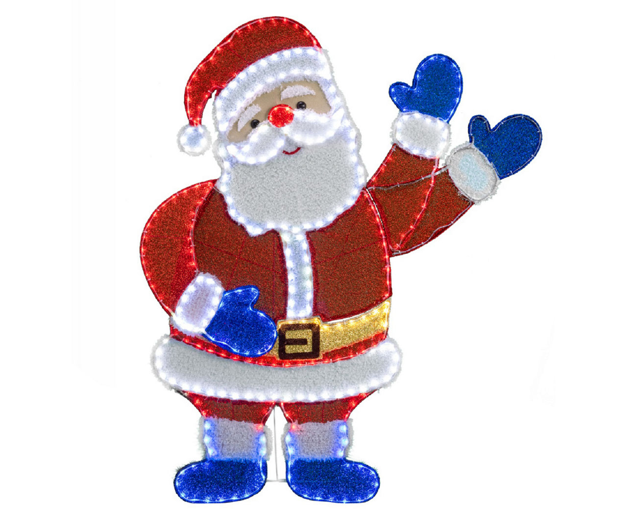 Winter Wonder Lane 4' LED Waving Santa | Big Lots