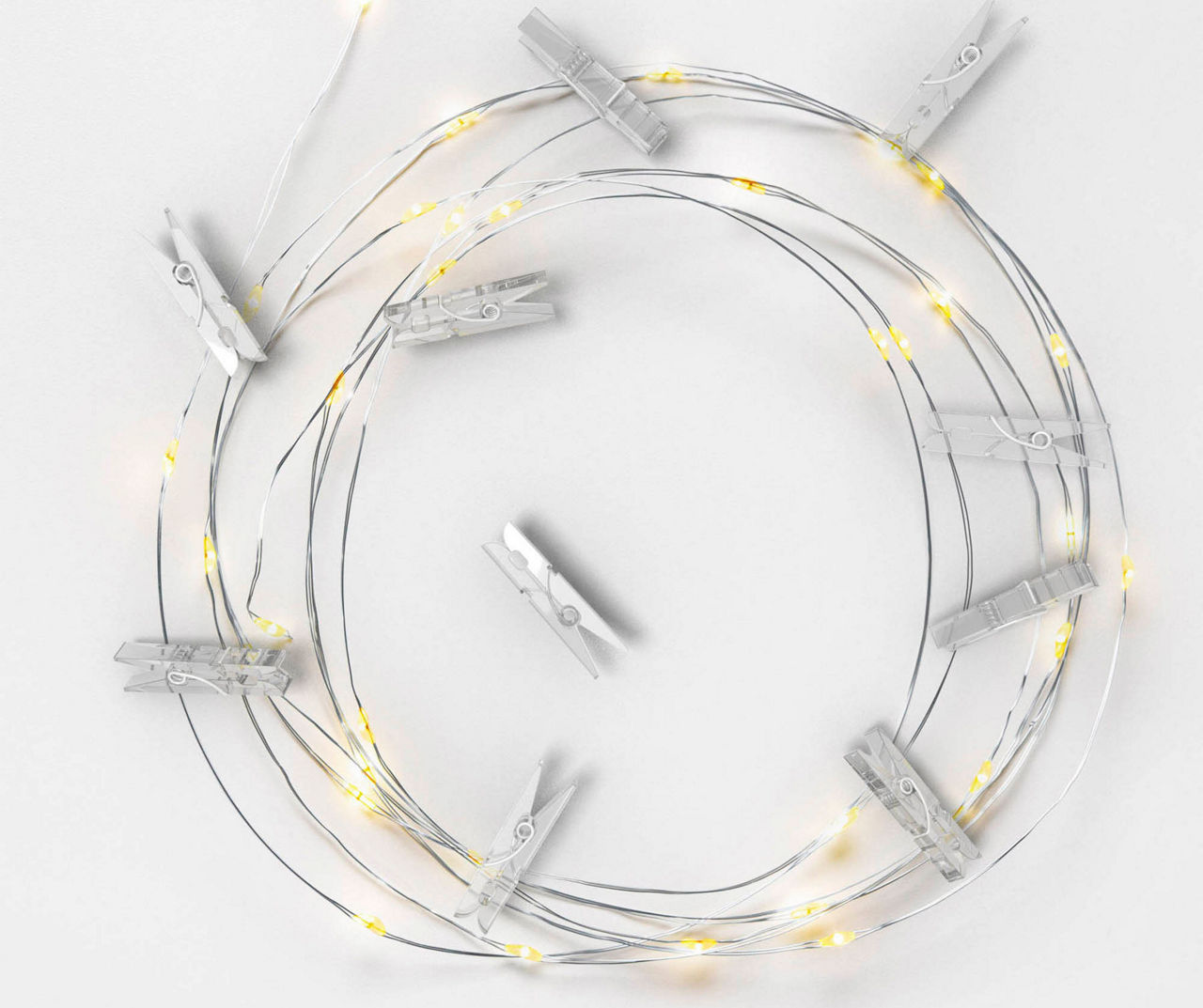 Glow-Up Warm White LED Firefly Light Set with Photo Clips, 36-Lights ...