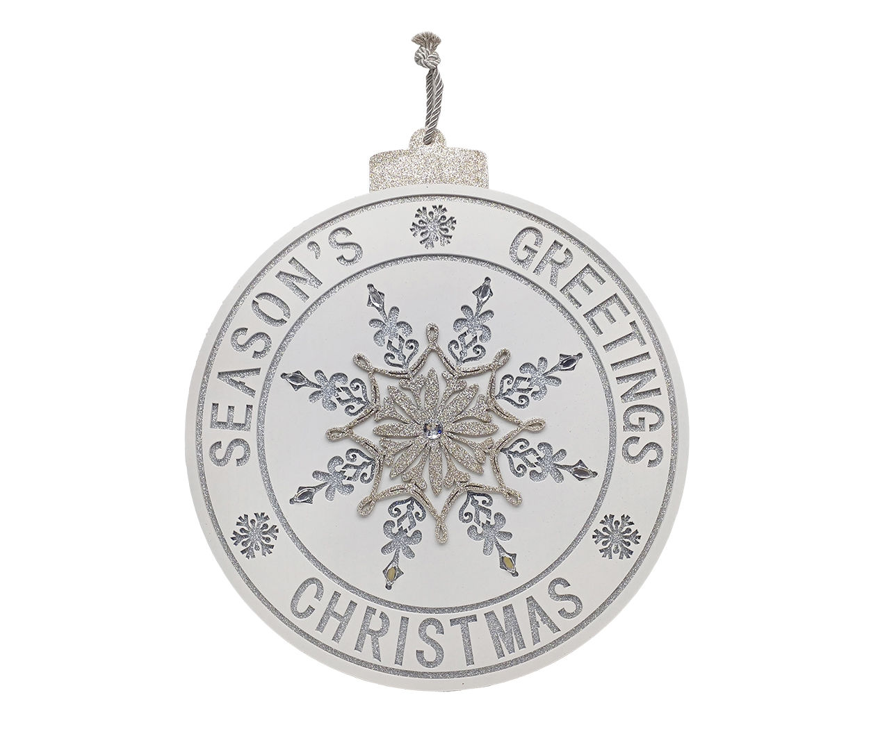 Winter Wonder Lane Frosted Forest "Season's Greetings" Snowflake ...