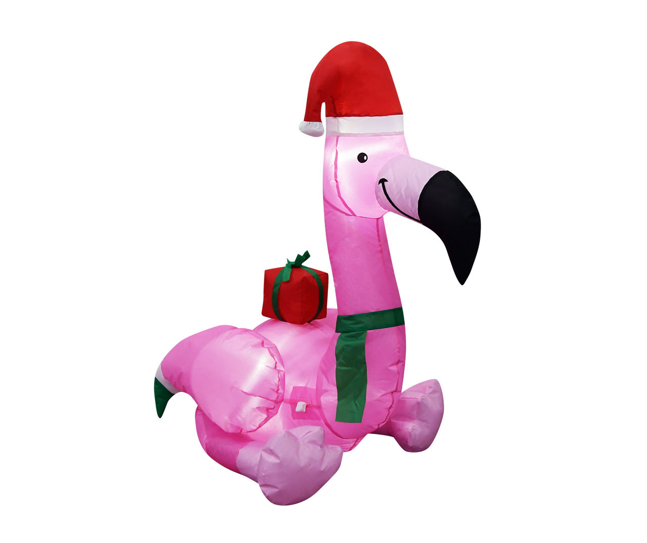 Winter Wonder Lane 3.5' Inflatable LED Santa Hat Flamingo | Big Lots