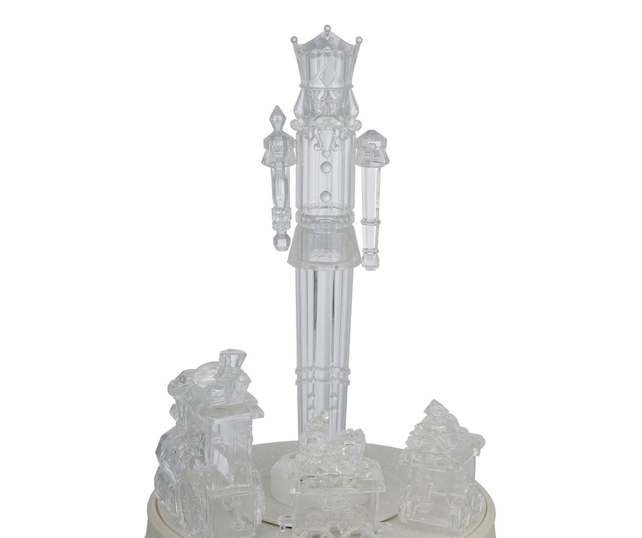 Winter Wonder Lane 13" Acrylic Nutcracker & Train Animated Tabletop ...