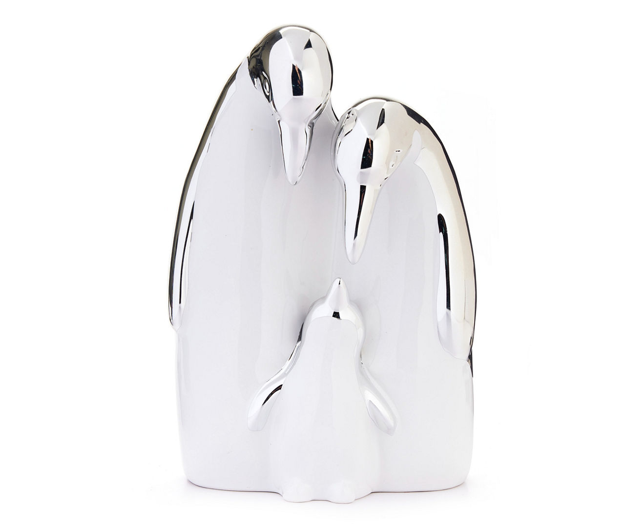 Winter Wonder Lane Silver Penguin Family Ceramic Tabletop Decor | Big Lots