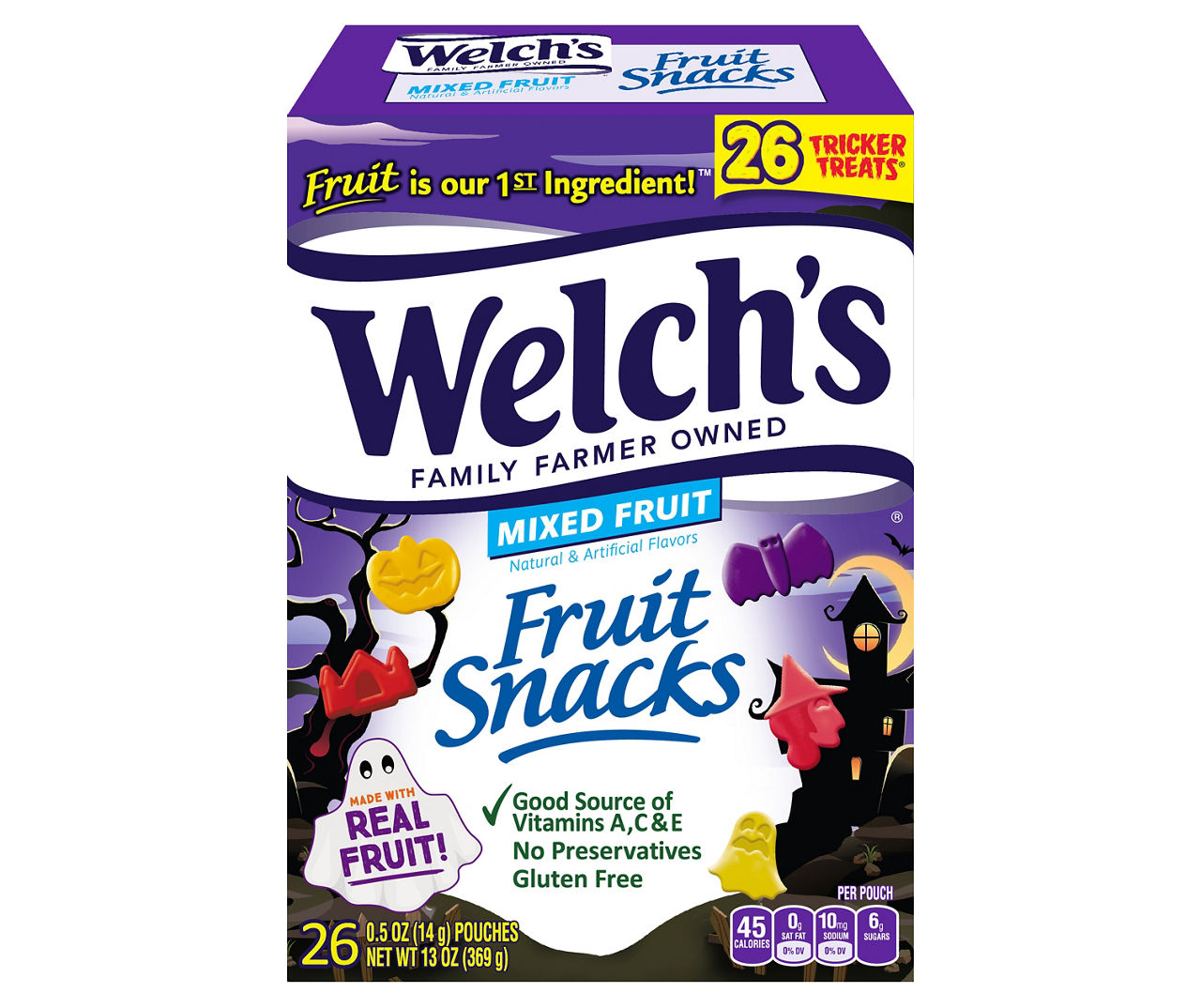 Welch's Halloween Mixed Fruit Snack Pouches, 26-Count | Big Lots