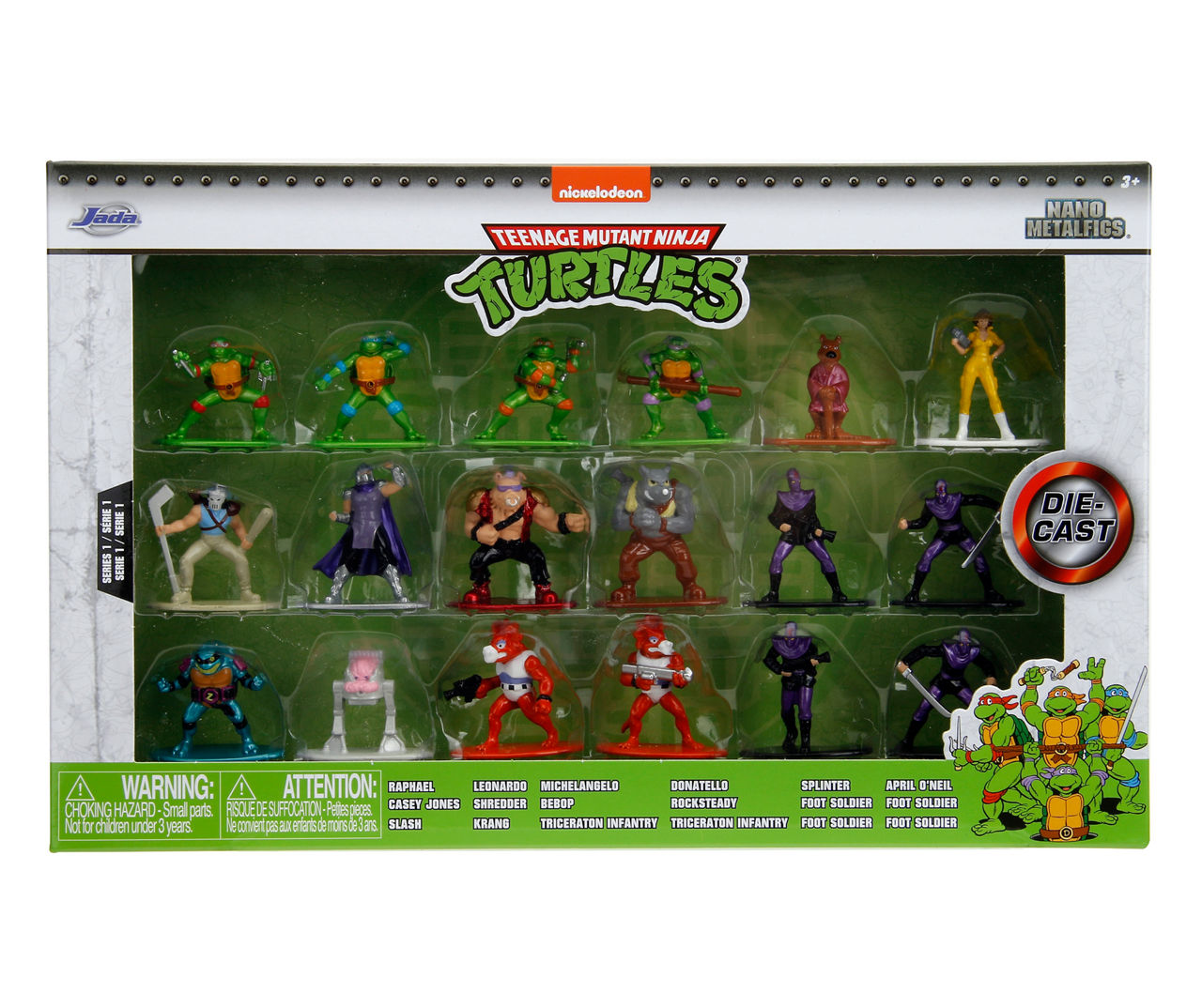 Teenage Mutant Ninja Turtles Series 1 18-Piece Nano MetalFig Set | Big Lots