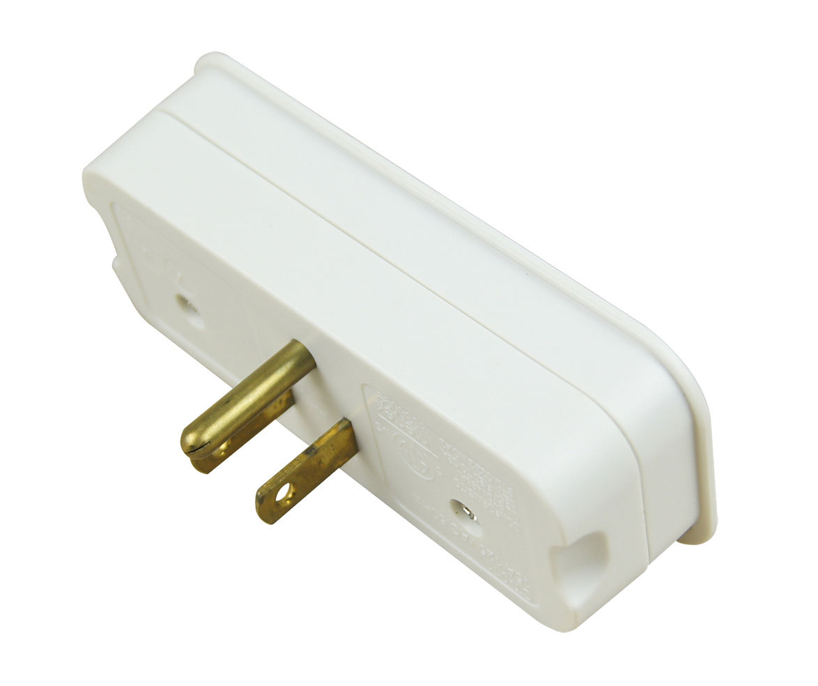 White 3-Outlet Wall Tap Adapter, 2-Pack | Big Lots