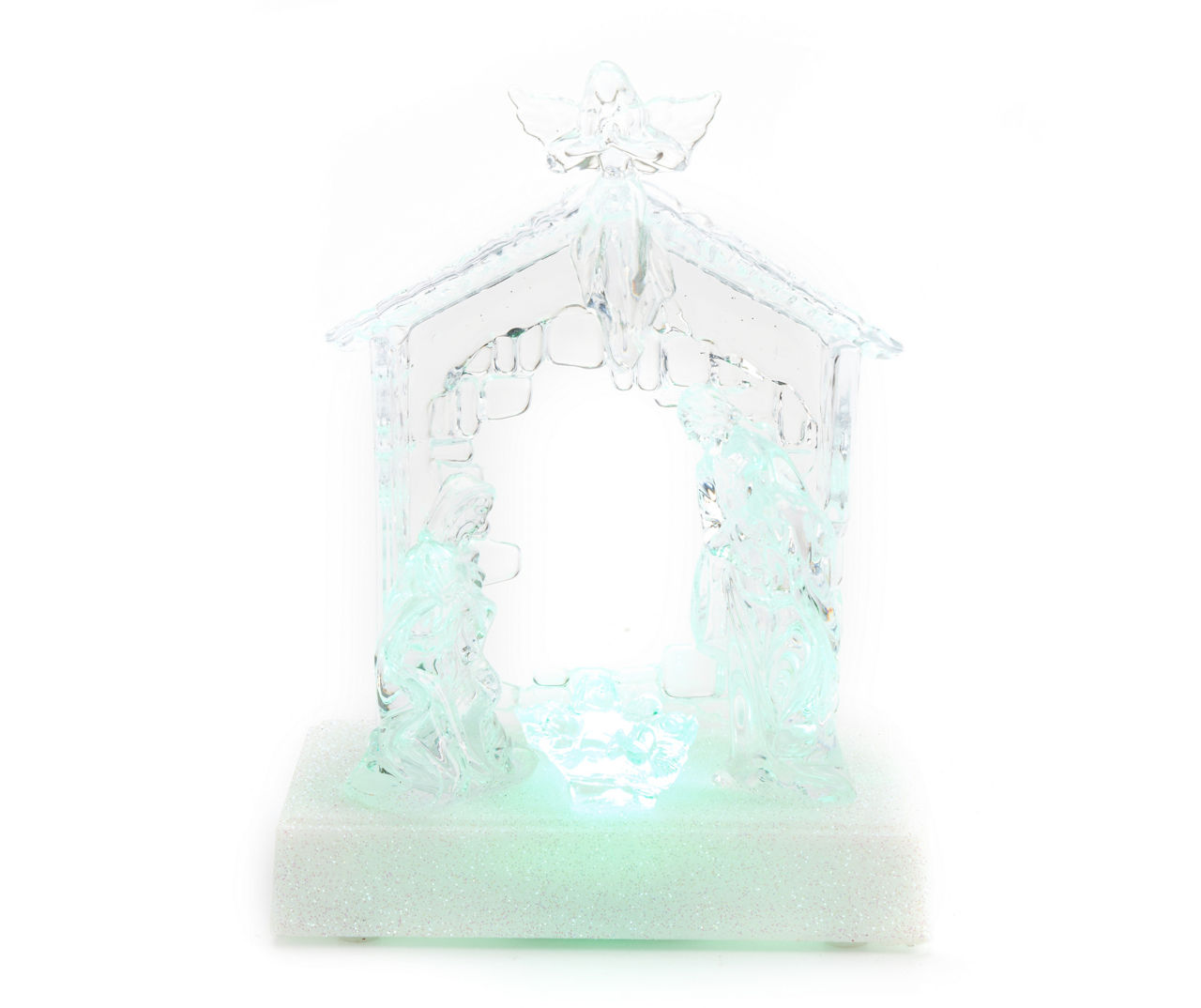 Winter Wonder Lane Color-Changing LED Nativity Scene Tabletop Decor ...