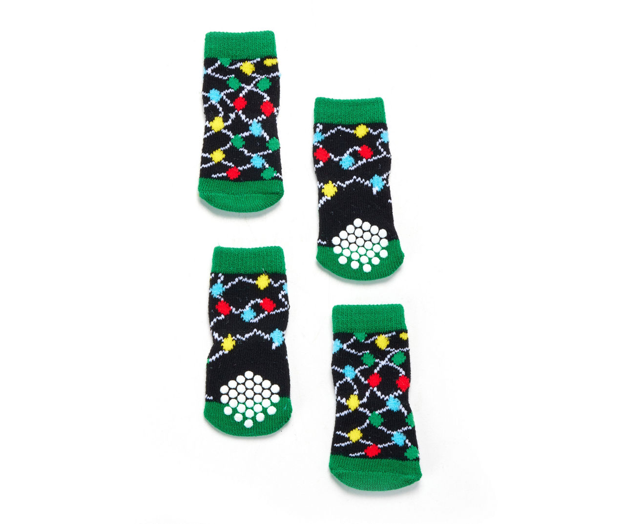 Pet Green & Black String Light Socks | Big Lots