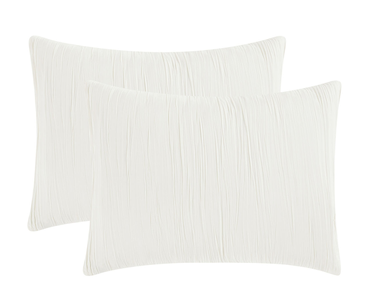 White Crinkle-Texture Queen 4-Piece Comforter Set | Big Lots