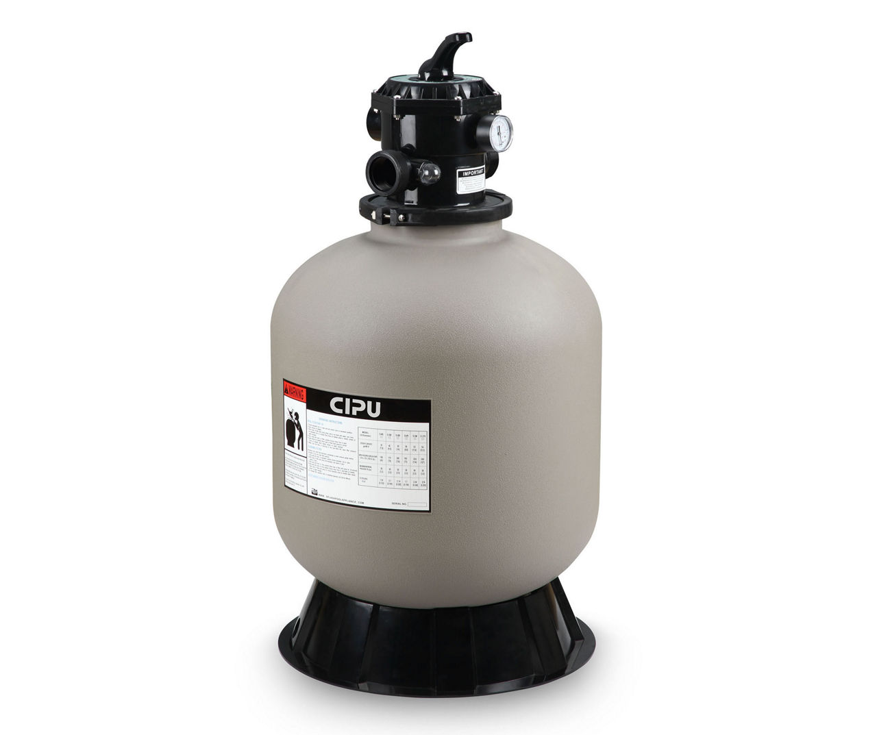 Northlight 16" Top Diffuser Impeller Sand Filter In/Above Ground Pool ...