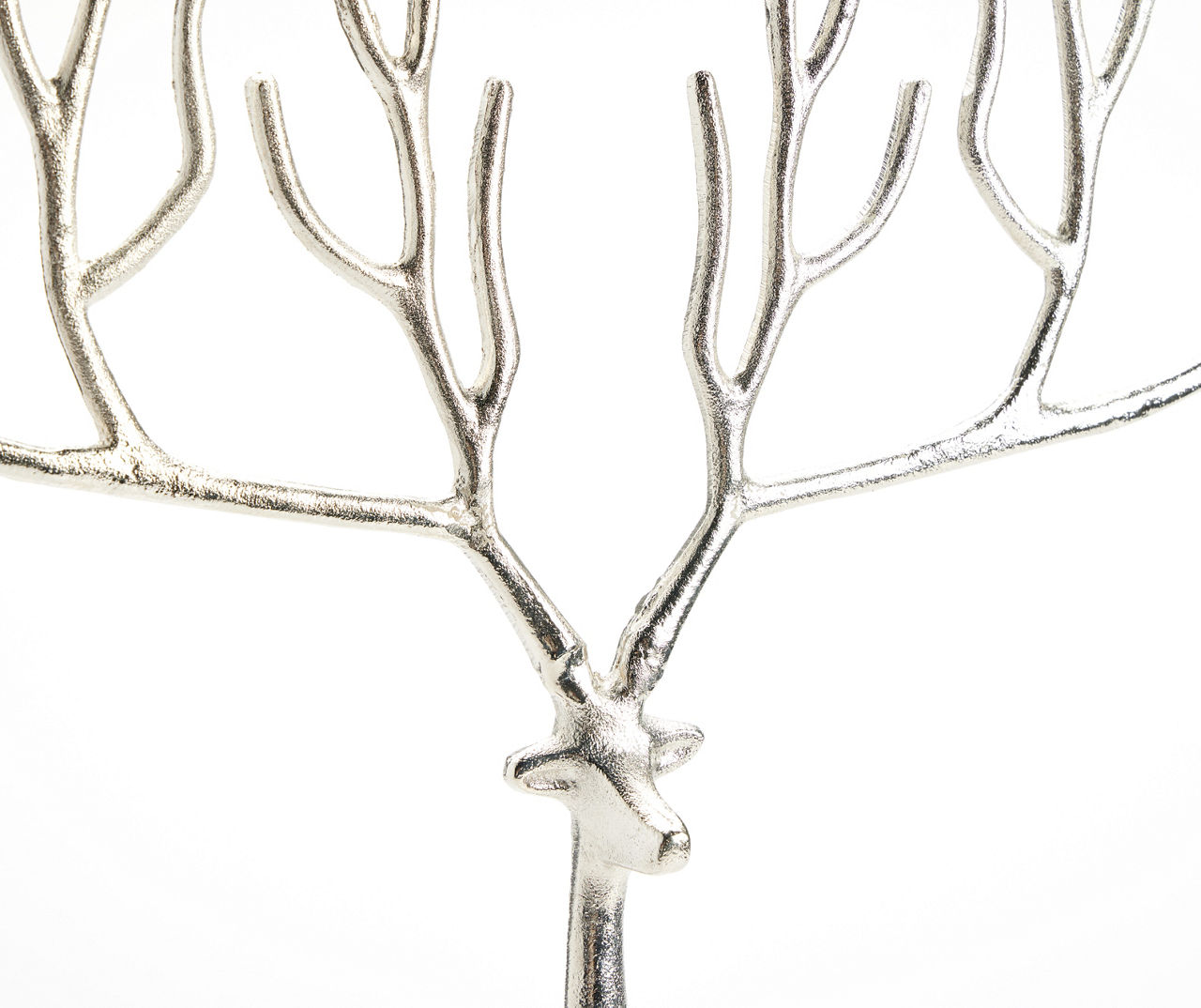 Winter Wonder Lane 23.2" Silver Standing Deer Metal Tabletop Decor ...