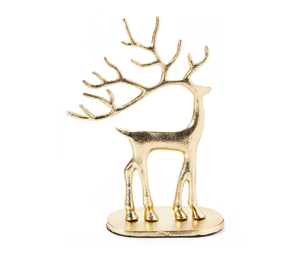 Winter Wonder Lane 10" Gold Standing Deer Metal Tabletop Decor | Big Lots