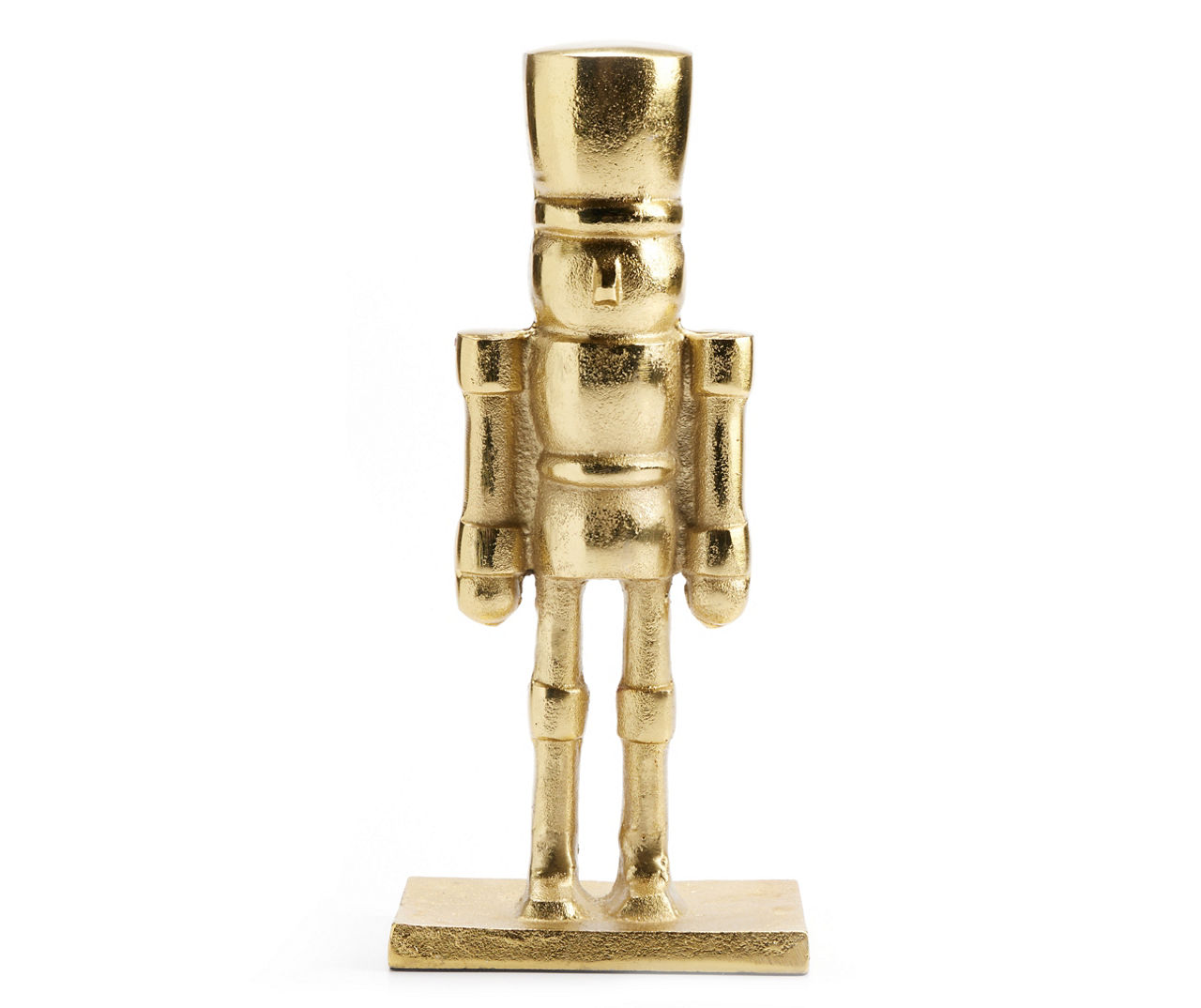 Winter Wonder Lane 11" Gold Metal Nutcracker Tabletop Decor | Big Lots