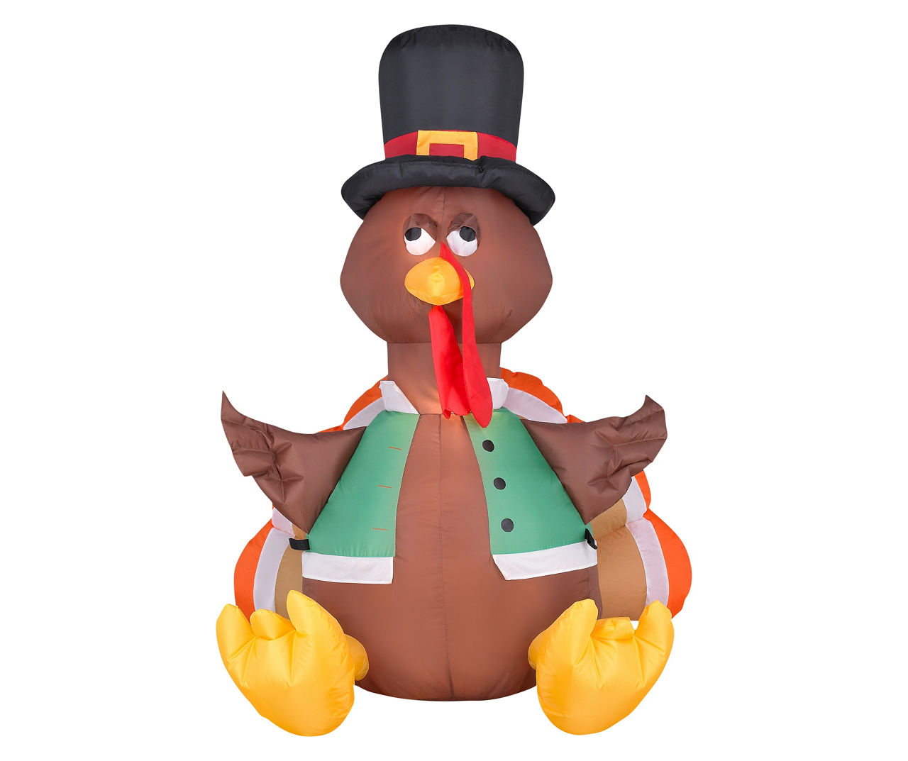 Gemmy Airblown 4' Inflatable LED Turkey Pilgrim | Big Lots