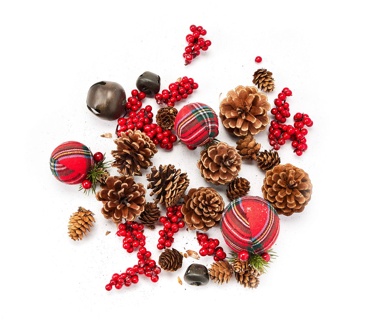 Winter Wonder Lane Bell, Berry, Ornament & Pinecone Bowl Filler | Big Lots
