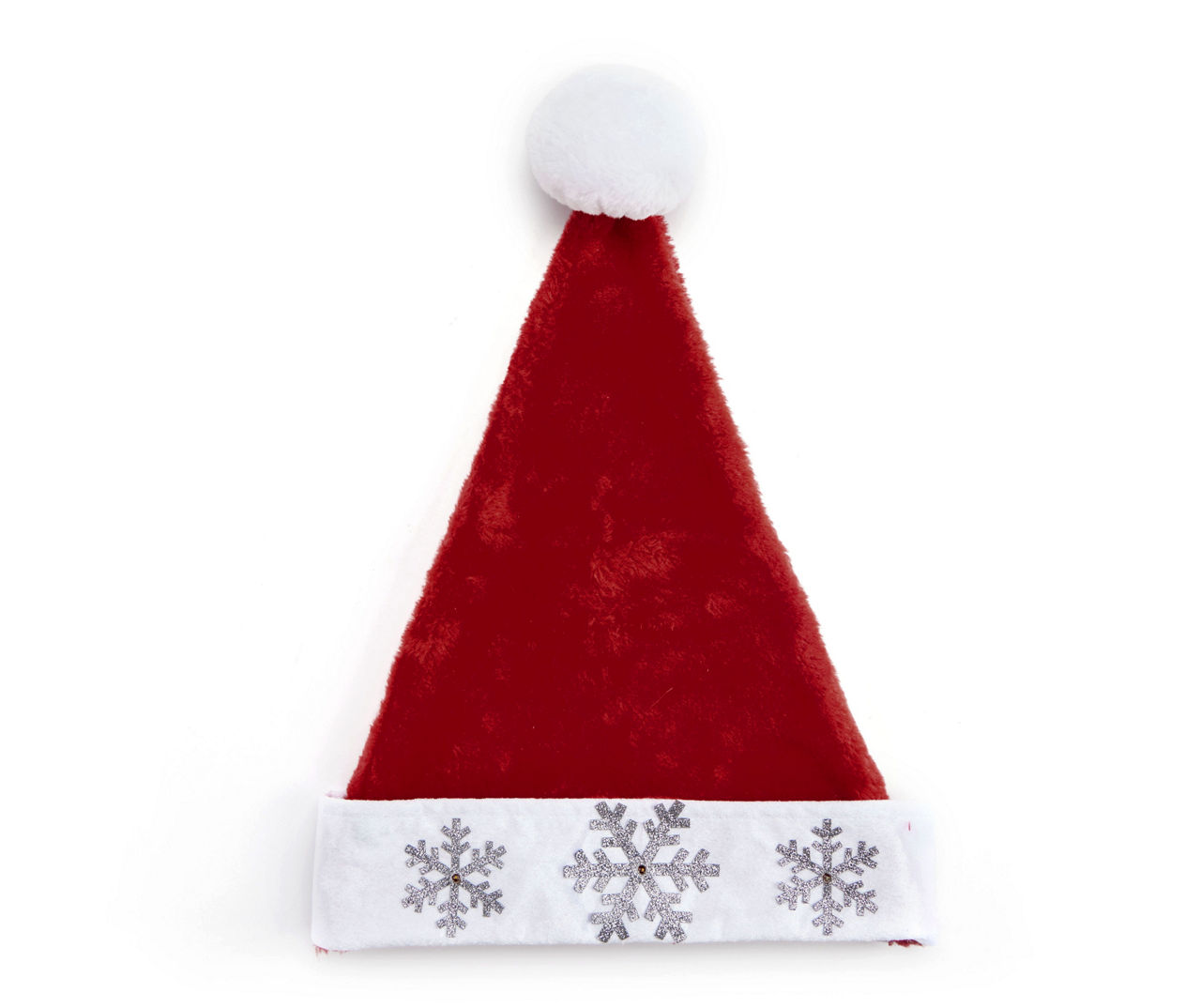 Winter Wonder Lane LED Glitter Snowflake Santa Hat | Big Lots