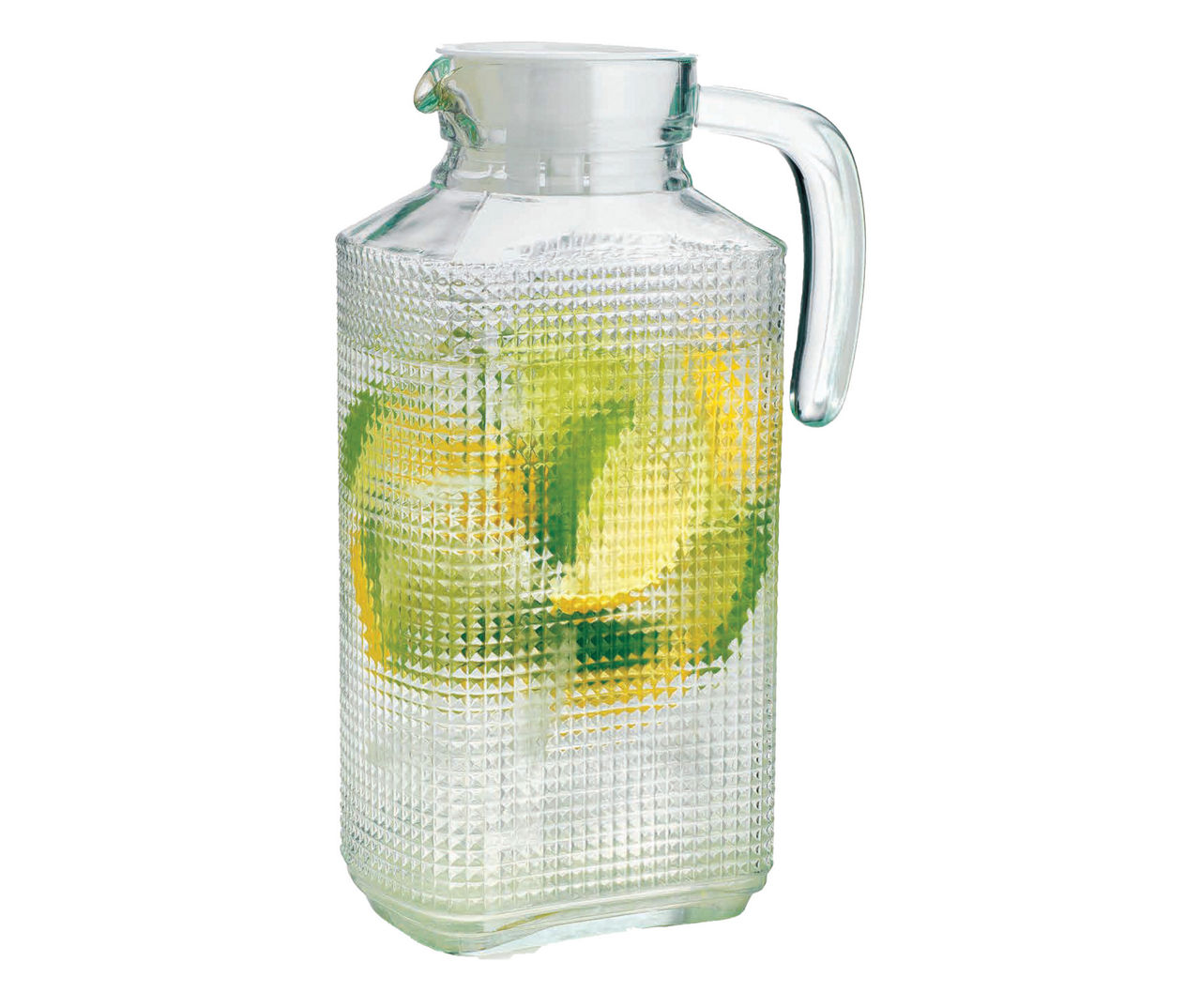 Home Essentials Diamond Fridge Glass Pitcher, 60 Oz. | Big Lots