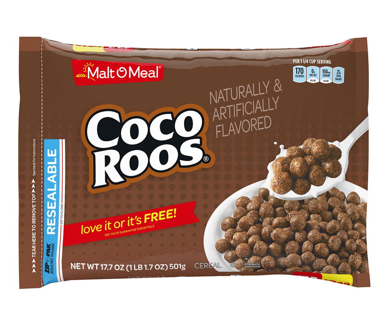 Malt-O-Meal Malt-O-Meal Coco Roos Cereal 17.7 oz. ZIP-PAK | Big Lots