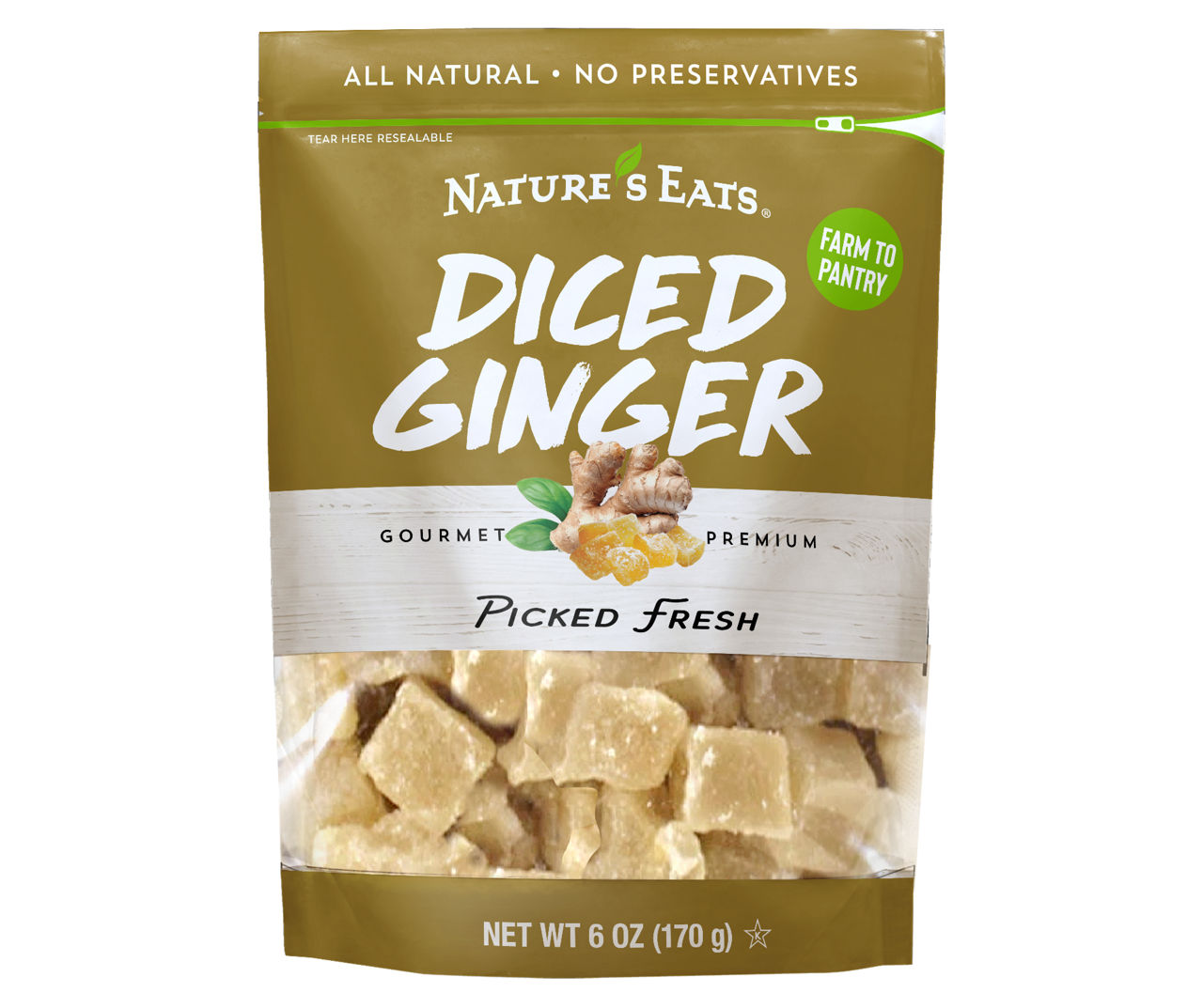 Nature's Eats Dried Diced Ginger, 6 Oz. | Big Lots