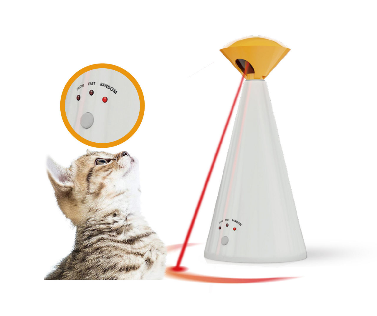 Samsonico Rotating Laser Pet Play Tower | Big Lots