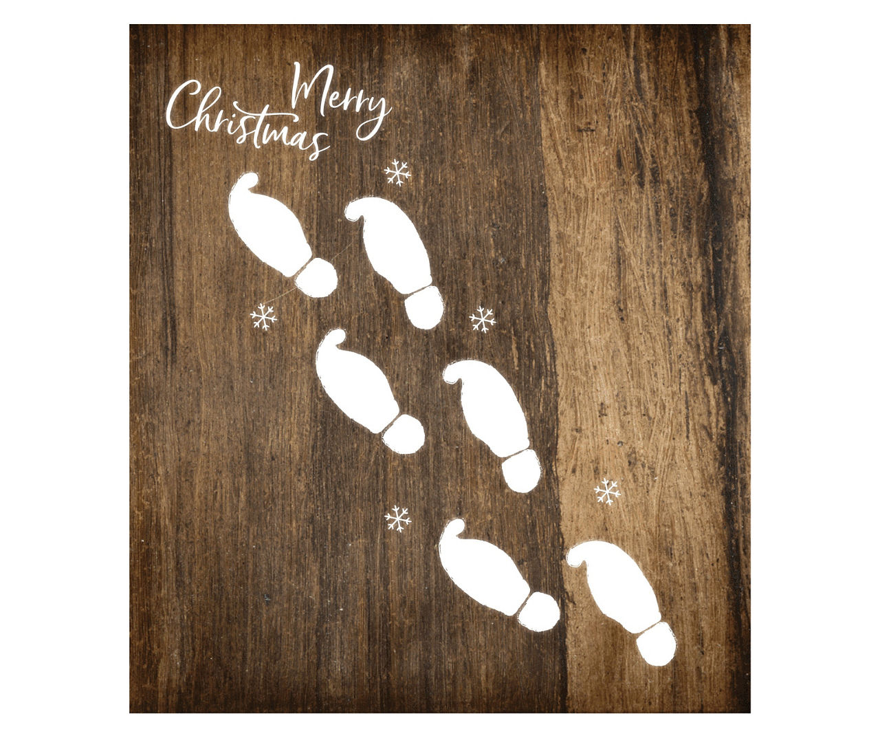 Winter Wonder Lane Elf Footprints Wall Art | Big Lots