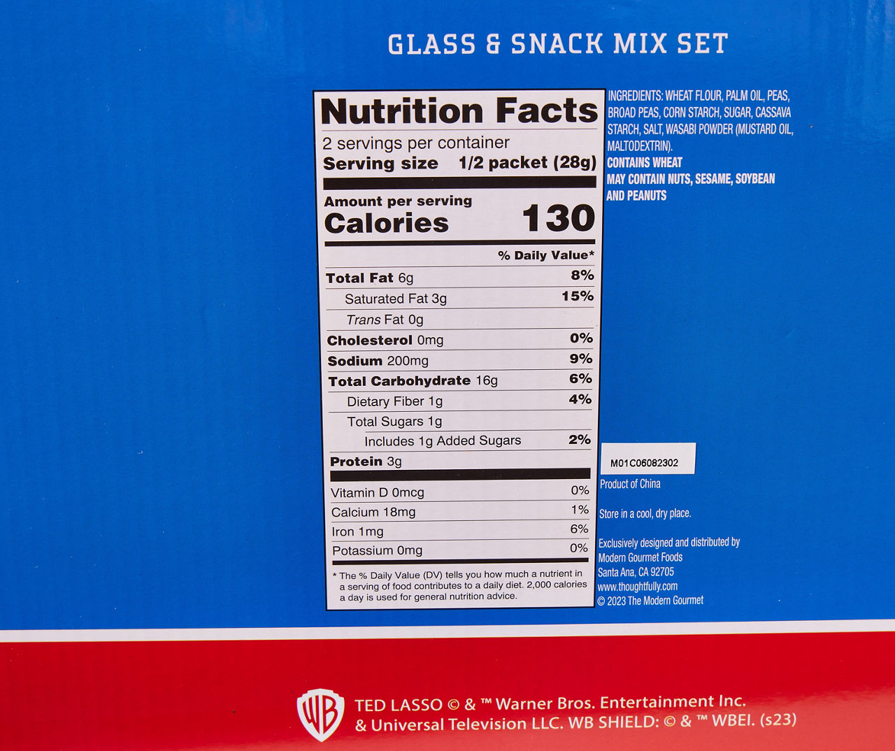 Ted Lasso Beer Glass & Snack Mix Set | Big Lots