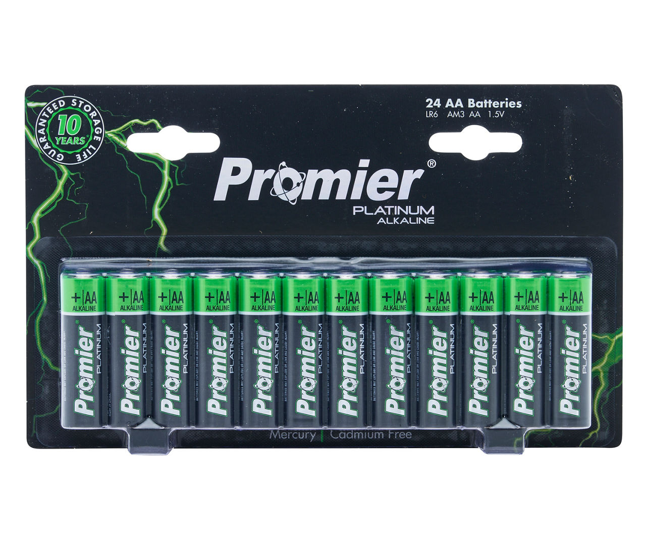 Promier Products Platinum AA Alkaline Battery, 24-Pack | Big Lots