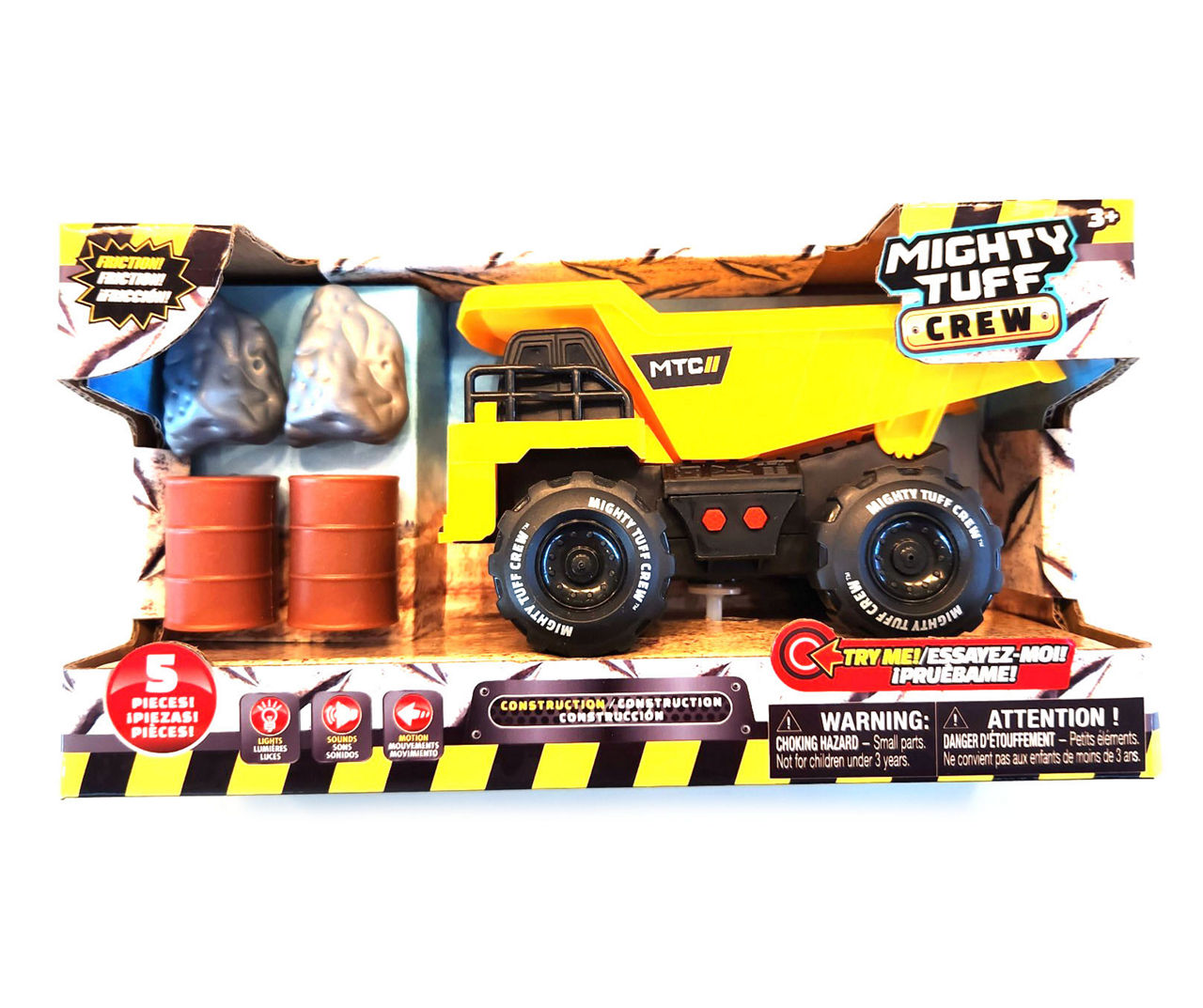 Mighty Tuff Crew Lights & Sounds Construction Vehicle | Big Lots