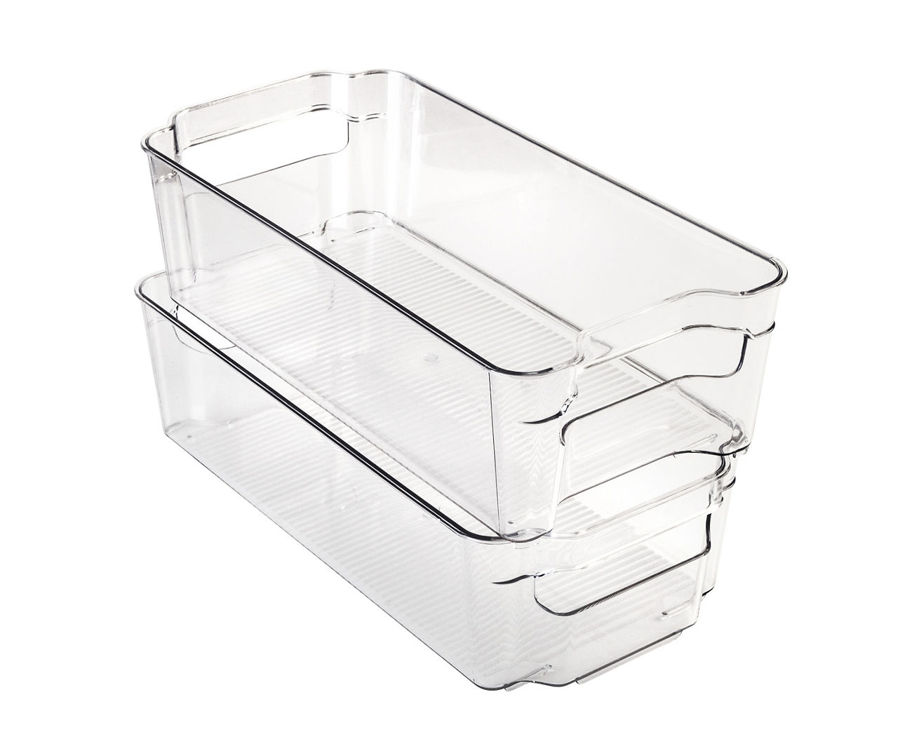 Honey-Can-Do Clear Stackable Organizer Bins, 4-Pack | Big Lots