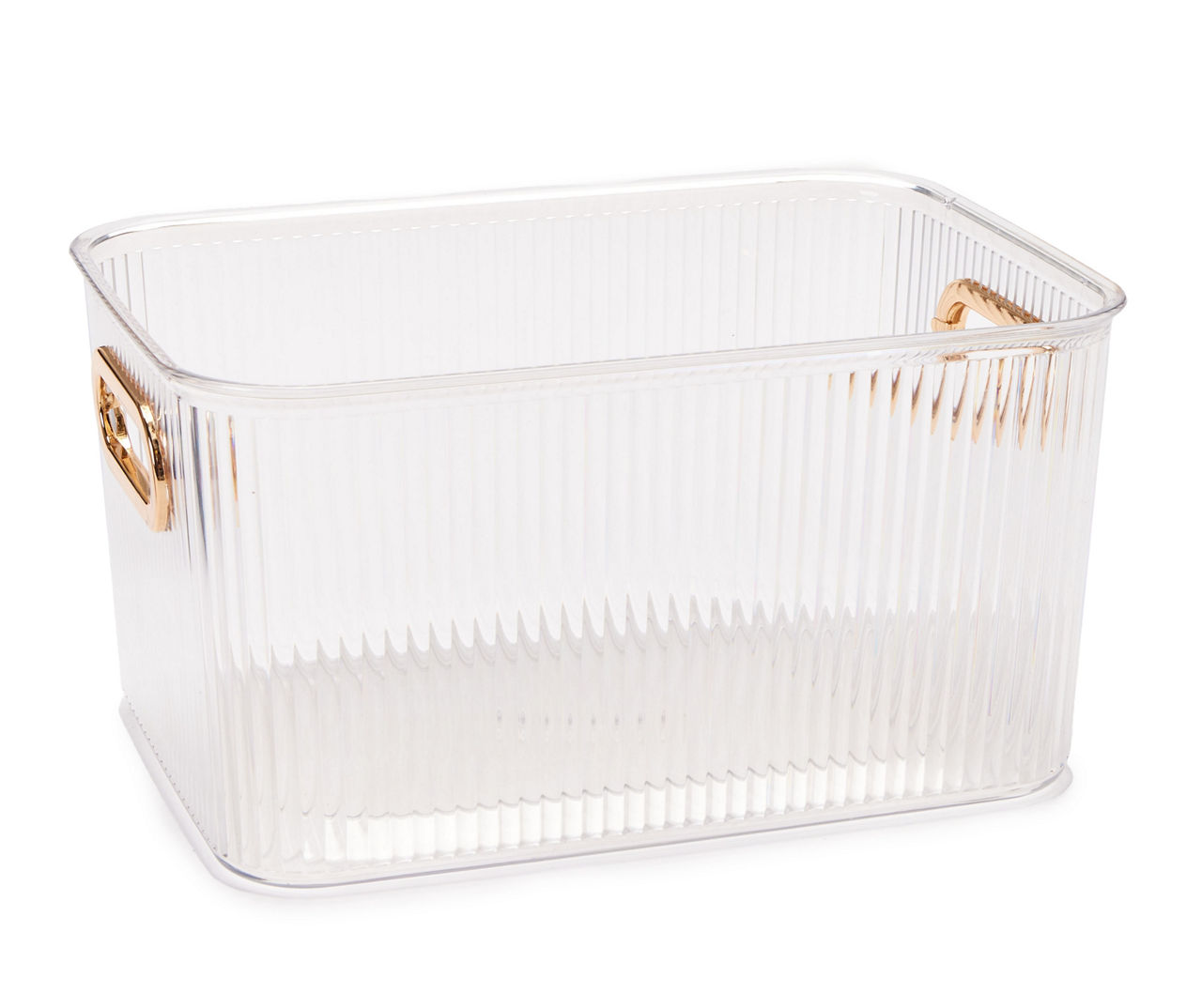Real Living Real Living Fluted Acrylic Storage Bin | Big Lots